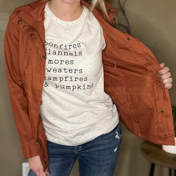 Willow Crest Boutique | Jackets & Coats | Fall Jacket Rust Colored ...